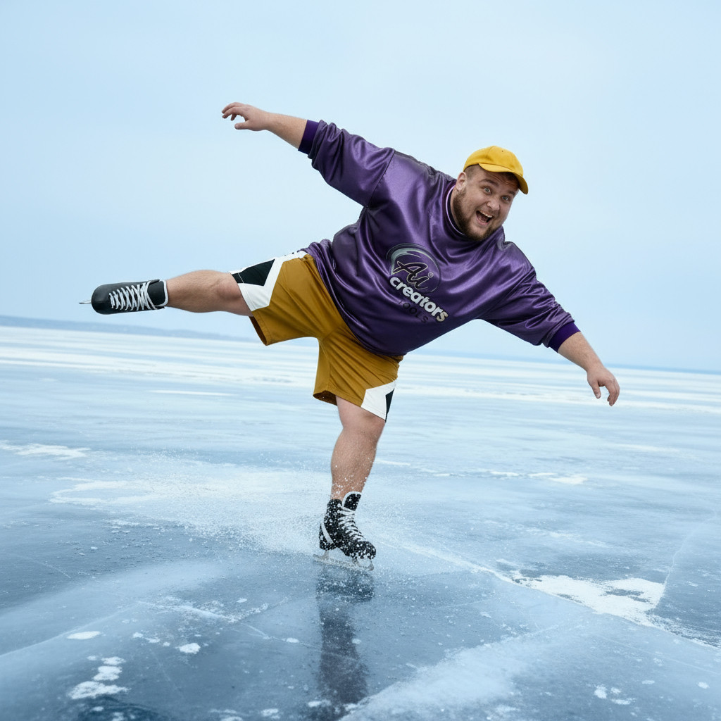 Ice skating fat man video Prompt + Comparison Across Models ...
